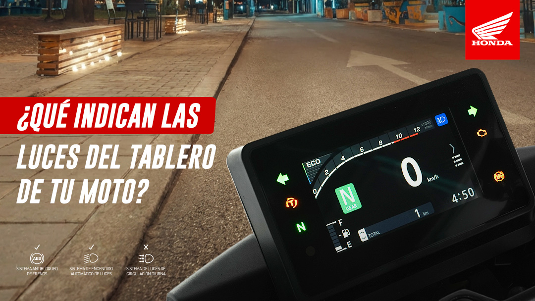 ¿Qué significa cada luz del tablero de tu moto? Guía fácil para ...