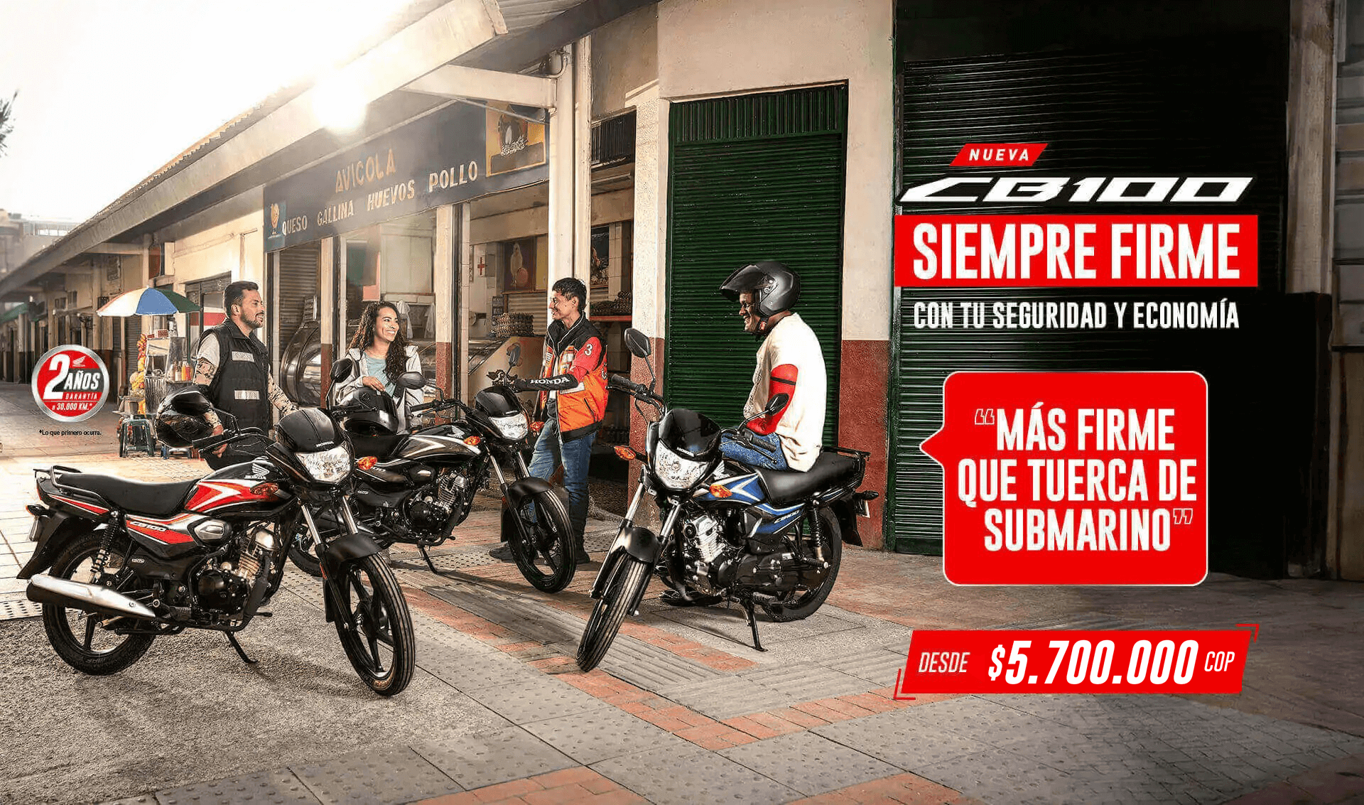 CB 100 la moto de bajo cilindraje ideal para trabajar | Honda Motos