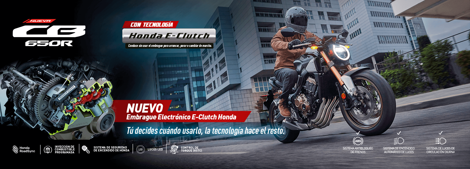 Nueva CB 650R E-clutch