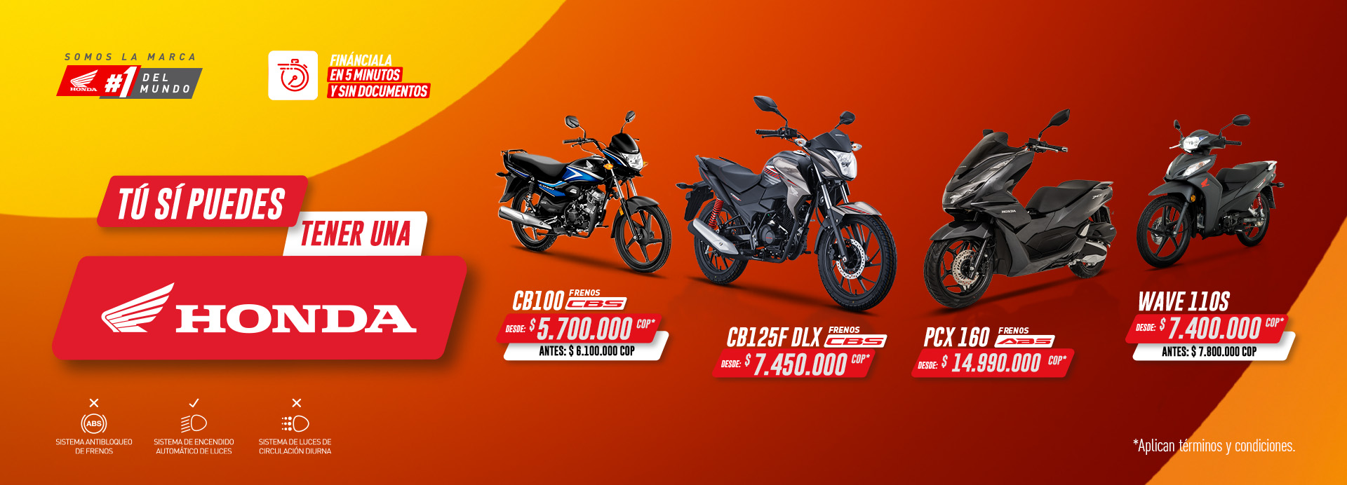 Tu si puedes tener una Honda