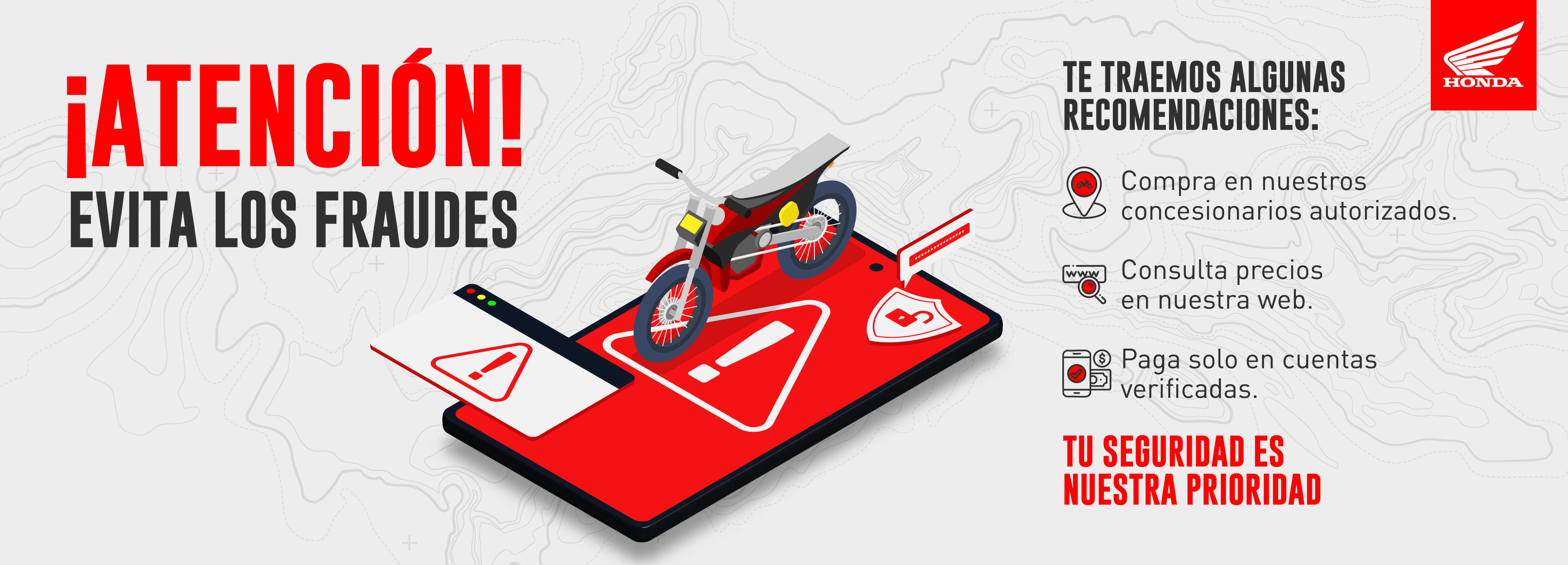 Comunicado oficial Honda motos estafas